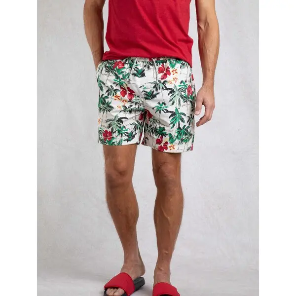 WEIRD FISH Belukha Printed Swim Shorts - Peapod