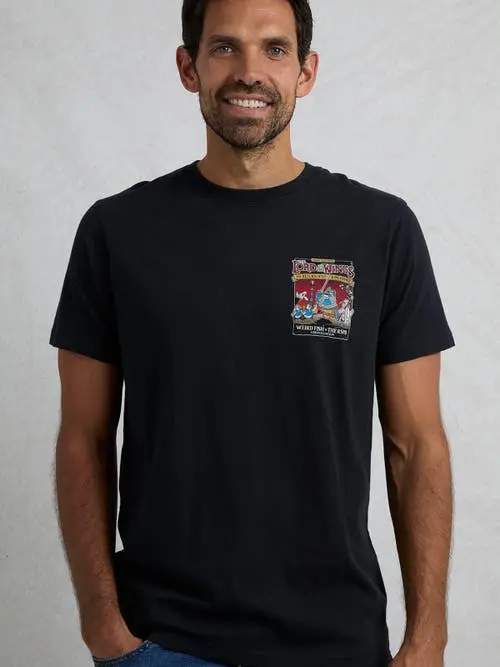 WEIRD FISH The Lord Of The Wings Rspb Artist Tee - Black