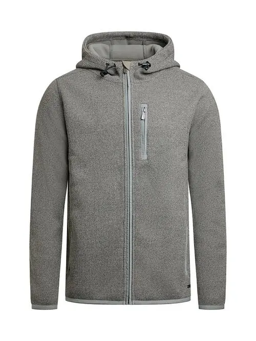 WEIRD FISH Lockie Full Zip Bonded Fleece Hoodie