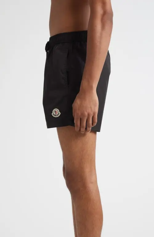 Moncler Logo Patch Swim Trunks