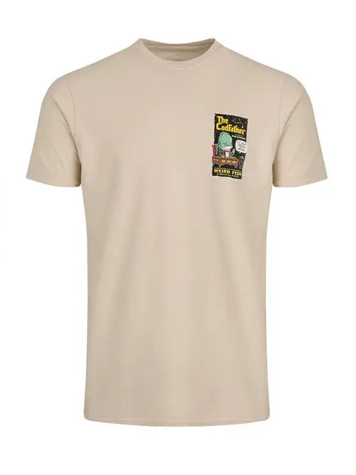 WEIRD FISH Codfather Heritage Wash Artist T-shirt - String