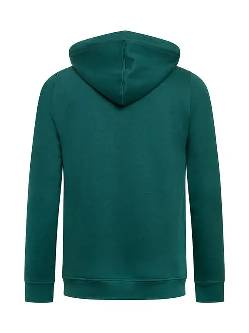 WEIRD FISH Hugo Branded Popover Hoodie - Forest Green