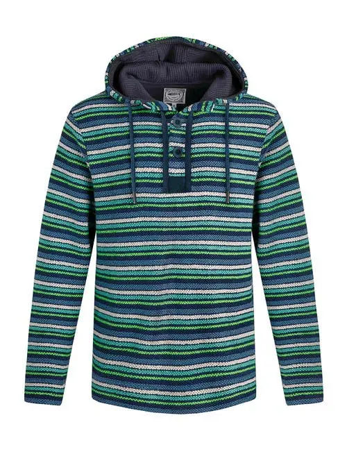 WEIRD FISH Striped Slouchy Fit Hoodie