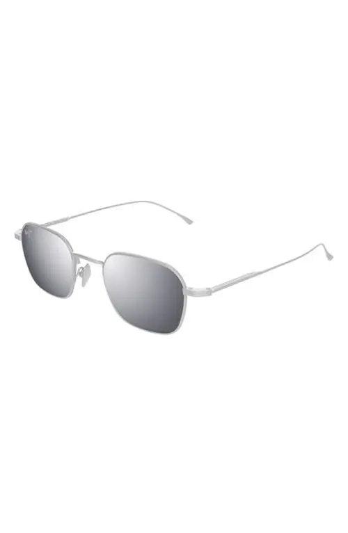 Maui Jim Mekala Classic 48mm Polarized Square Sunglasses - Silver