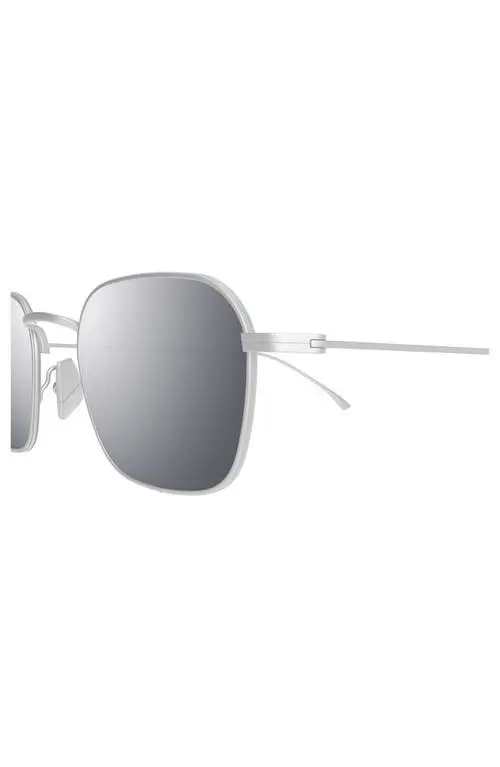 Maui Jim Mekala Classic 48mm Polarized Square Sunglasses - Silver