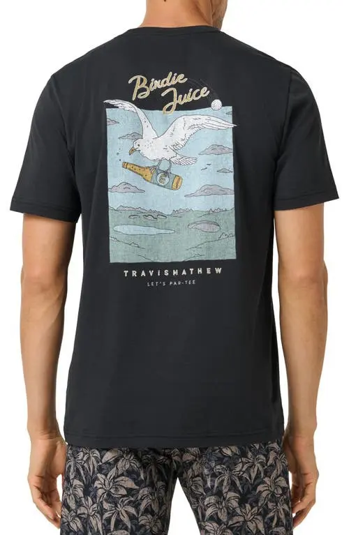 Travis Mathew Drink Ticket Graphic T-shirt - Black