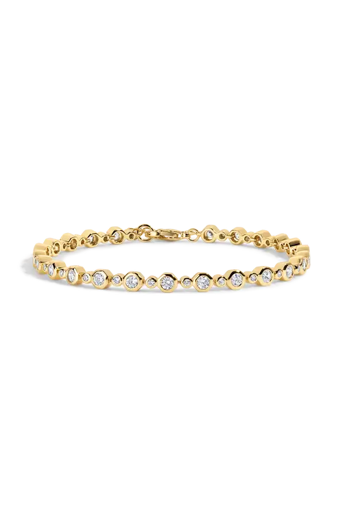 ELECTRIC PICKS Trust Fund Tennis Bracelet - Yellow Gold
