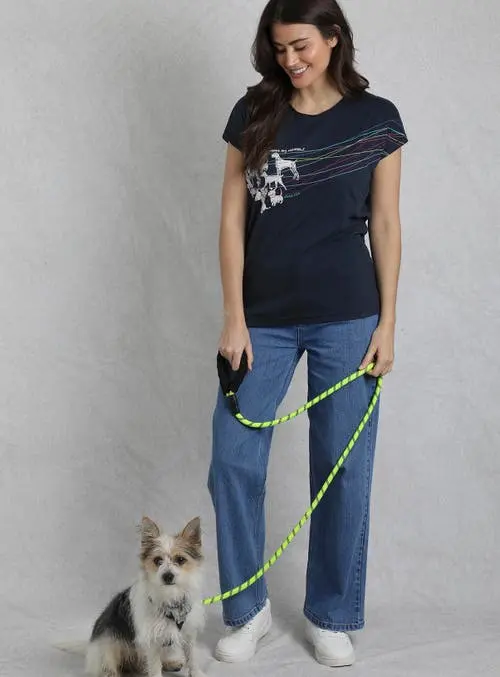WEIRD FISH Lead The Way Graphic T-shirt - Navy