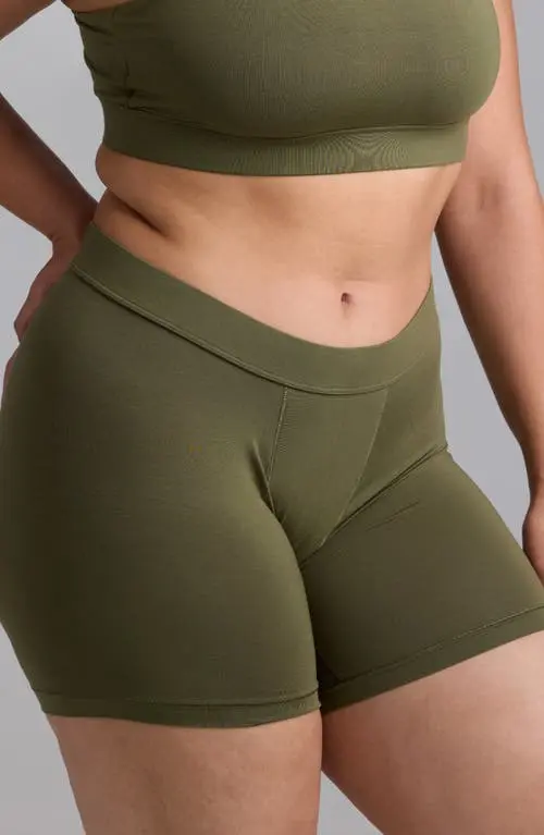 WOXER Luxe Baller 5-inch Modal Boxer Briefs - Olive