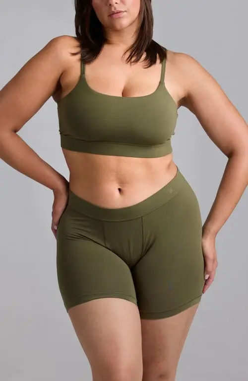 WOXER Luxe Baller 5-inch Modal Boxer Briefs - Olive