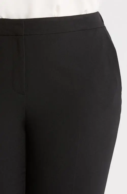 KASPER Elastic Back Trousers - Black