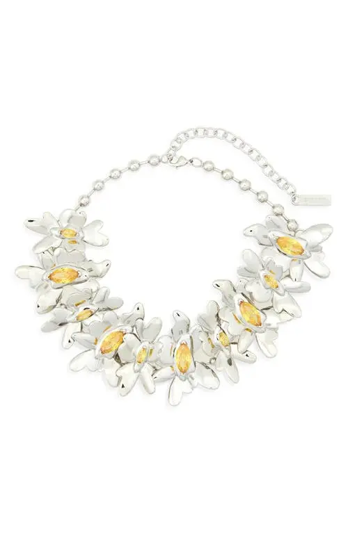 Collina Strada Mega Daisy Choker Necklace - Lemon