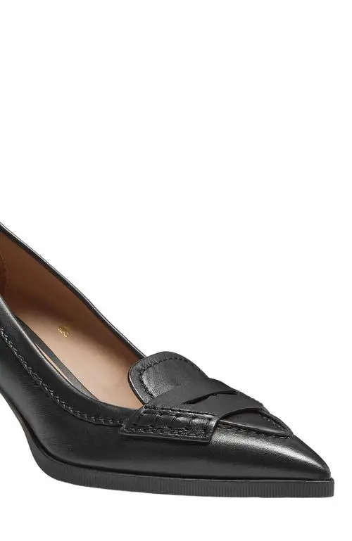 Santoni Leather Mid-heel Pumps