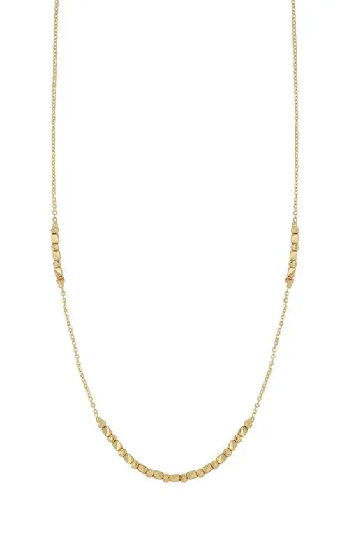 Bony Levy 14k Gold Beaded Chain Necklace - 14k Yellow Gold