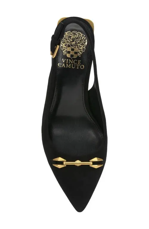 Vince Camuto Hamden Pointed Toe Slingback Pump - Black