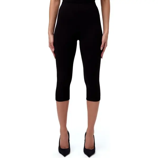 Naked Wardrobe Smooth Sculpt Crop Leggings - Black
