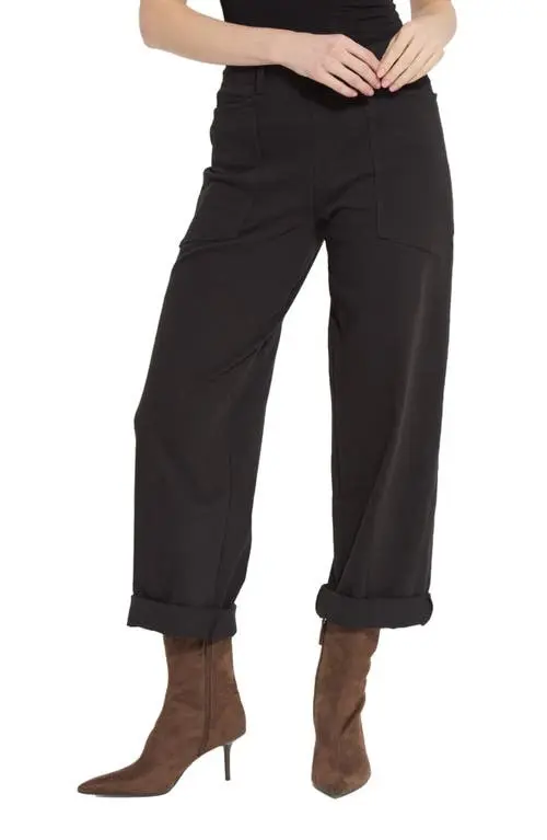 Lyssé Penelope Curved Cuff Jeans - Black