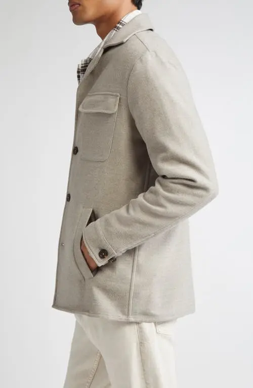 Eleventy Wool Overshirt - 80 Clay