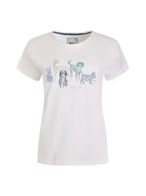 WEIRD FISH Walkies" Slub T-shirt - White