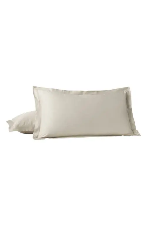 COYUCHI Cloud Soft Organic Cotton Sateen Sham - Stone