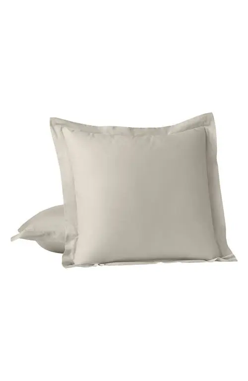 COYUCHI Cloud Soft Organic Cotton Sateen Sham - Stone