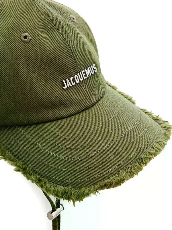 Jacquemus Fringed Topstitched Cap