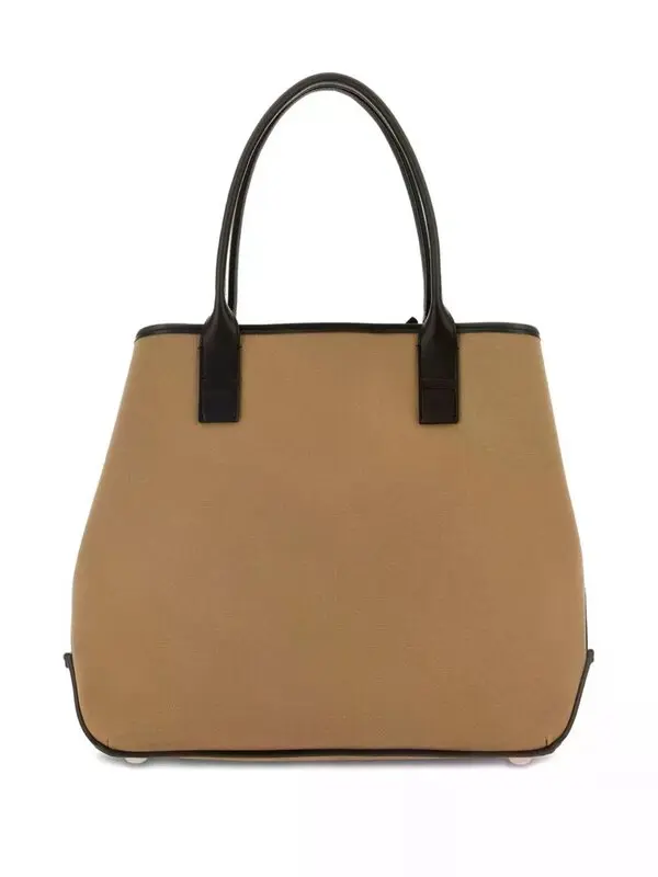 Hogan Medium Script Tote Bag - Neutrals