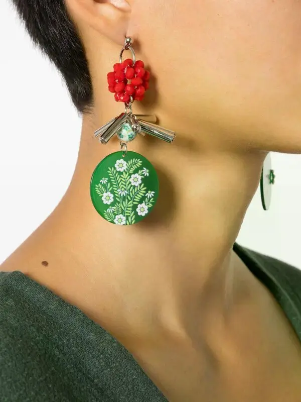 AMIR SLAMA Charm-appliqué Drop Earrings