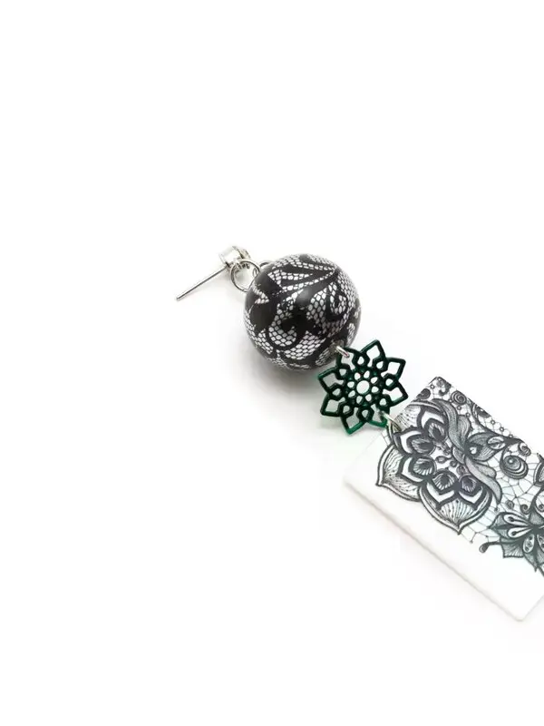 AMIR SLAMA Charm-appliqué Drop Earrings