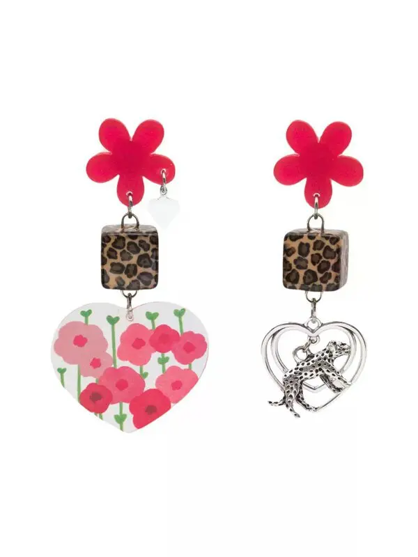 AMIR SLAMA Charm-detail Drop Earrings - Multicolour