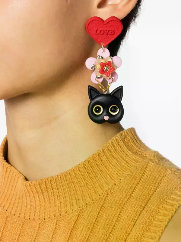 AMIR SLAMA Charm-embellished Drop Earrings