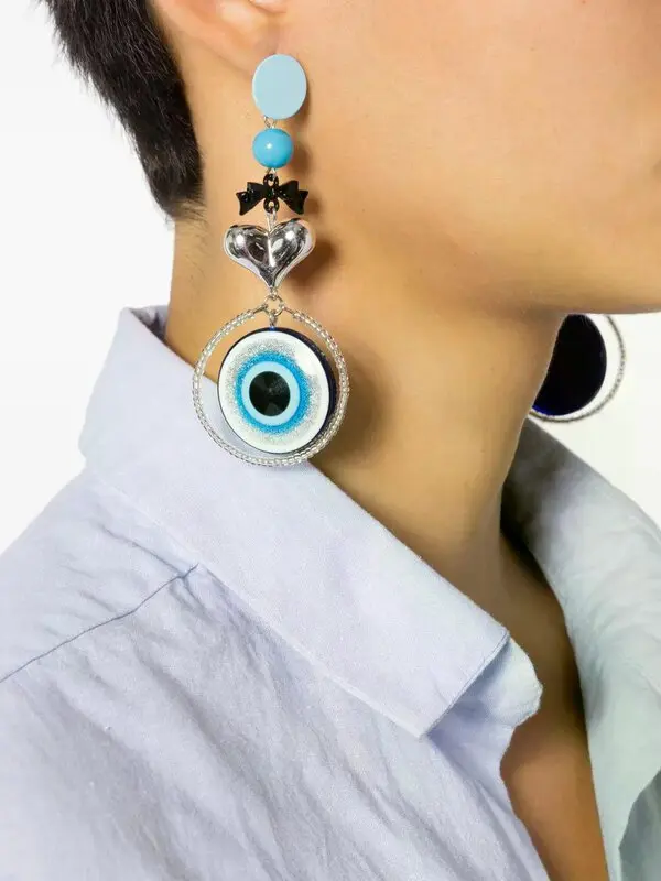 AMIR SLAMA Eye-motif Drop Earrings