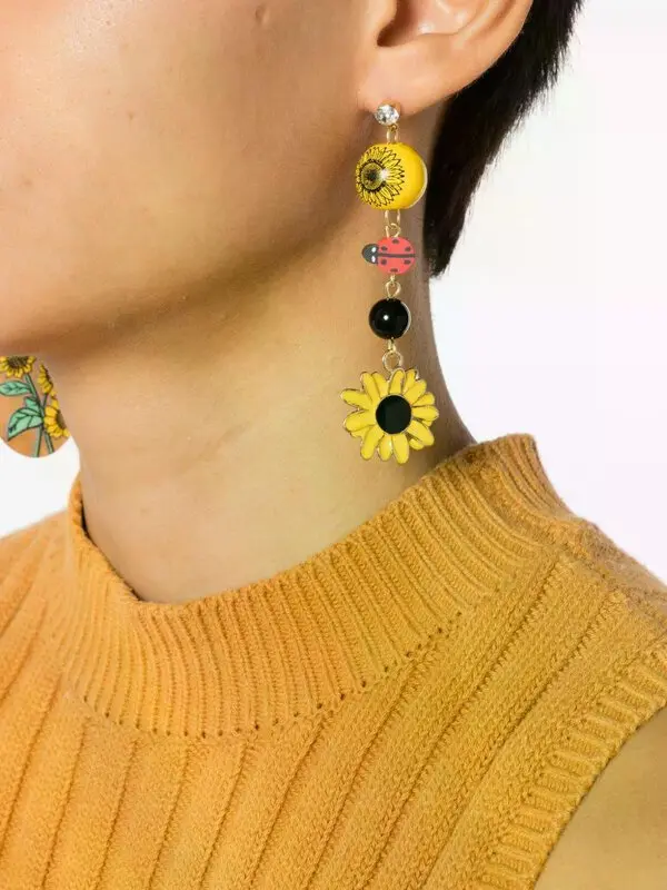 AMIR SLAMA Sunflower-motif Drop Earrings