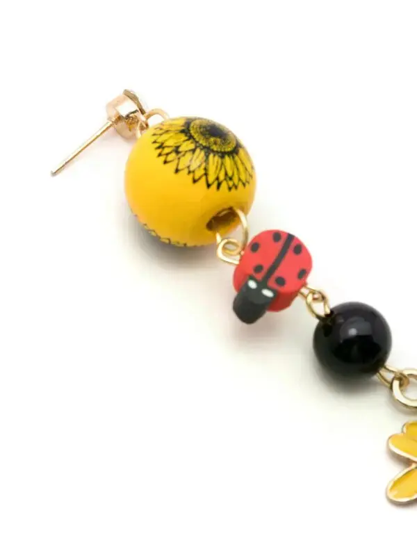 AMIR SLAMA Sunflower-motif Drop Earrings