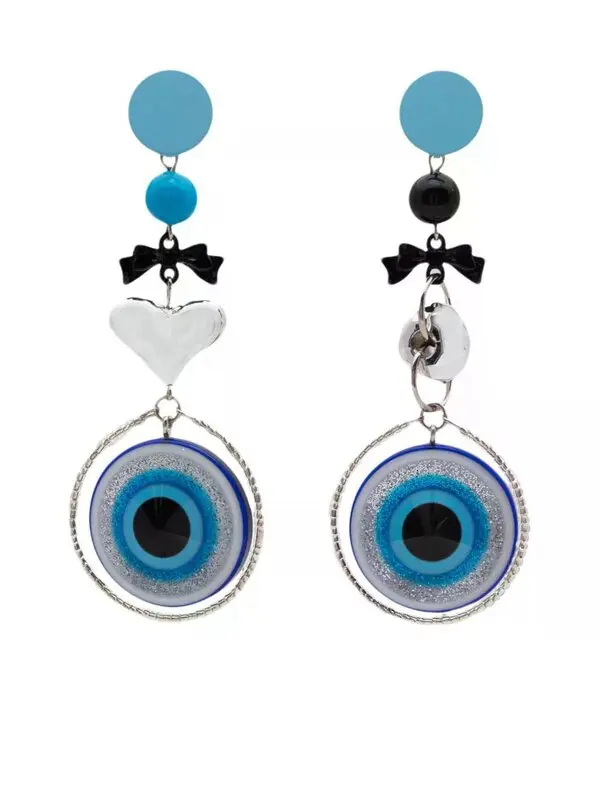 AMIR SLAMA Eye-motif Drop Earrings - Blue