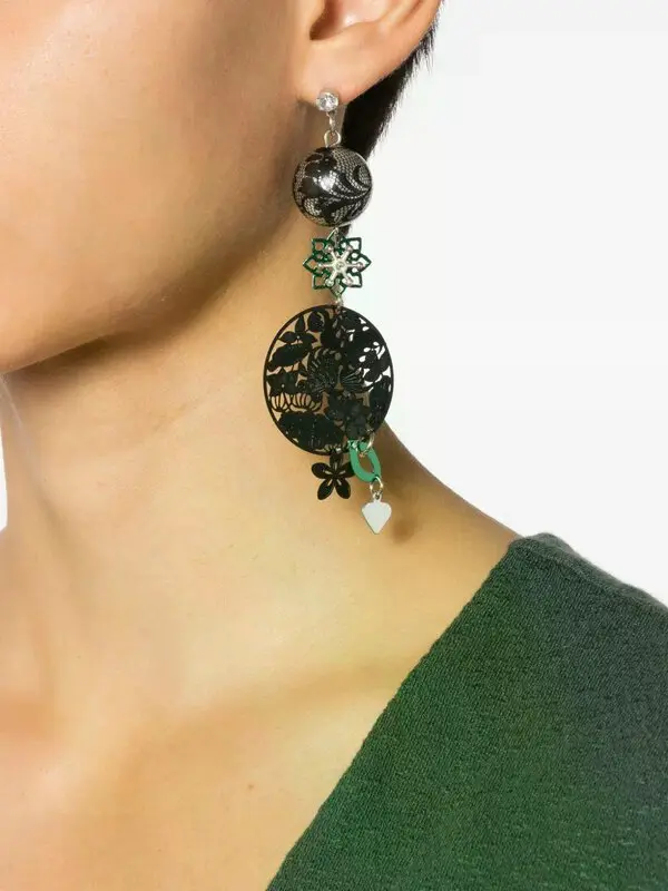 AMIR SLAMA Charm-appliqué Drop Earrings