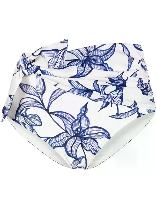 PatBO Stargazer-print High-waisted Bottoms - Blue