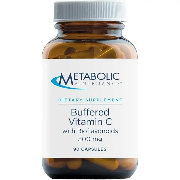 METABOLIC MAINTENANCE Buffered Vitamin C 500mg 90 Capsules - One-color