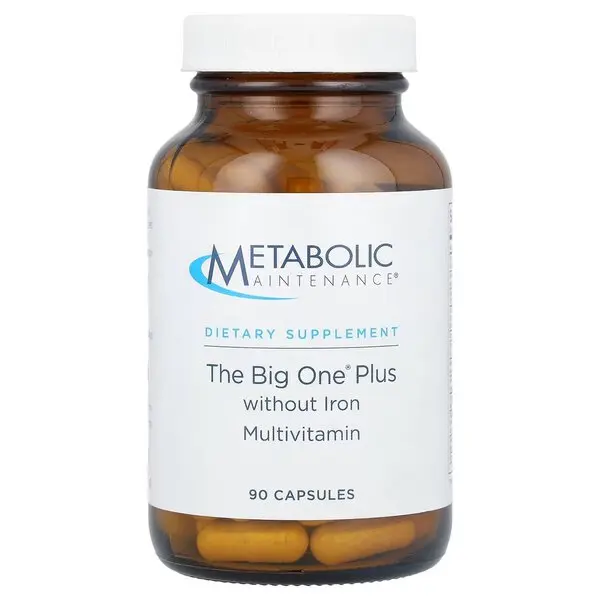 METABOLIC MAINTENANCE The Big One Plus Without Iron Multivitamin 90 Capsules - One-color