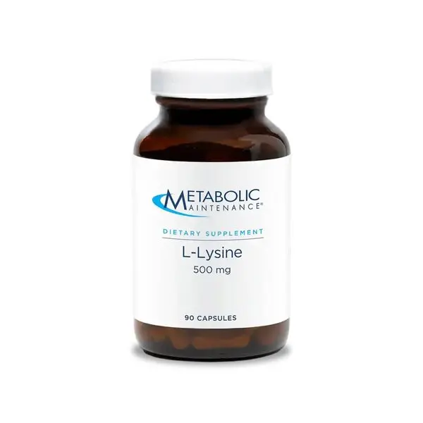 METABOLIC MAINTENANCE L-lysine 500mg 90 Capsules - One-color