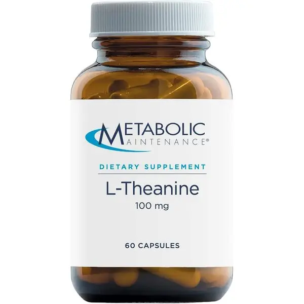 METABOLIC MAINTENANCE L-theanine 100mg 60 Capsules - One-color