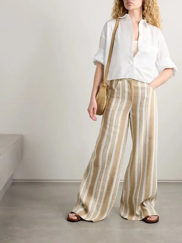 TWP Cropped Cotton-poplin Shirt