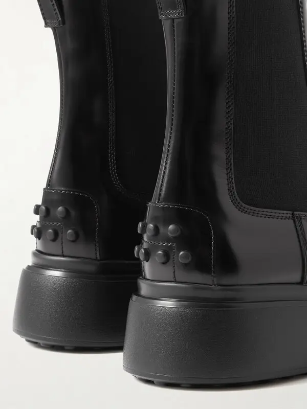 TOD'S Gomma Leather Chelsea Boots