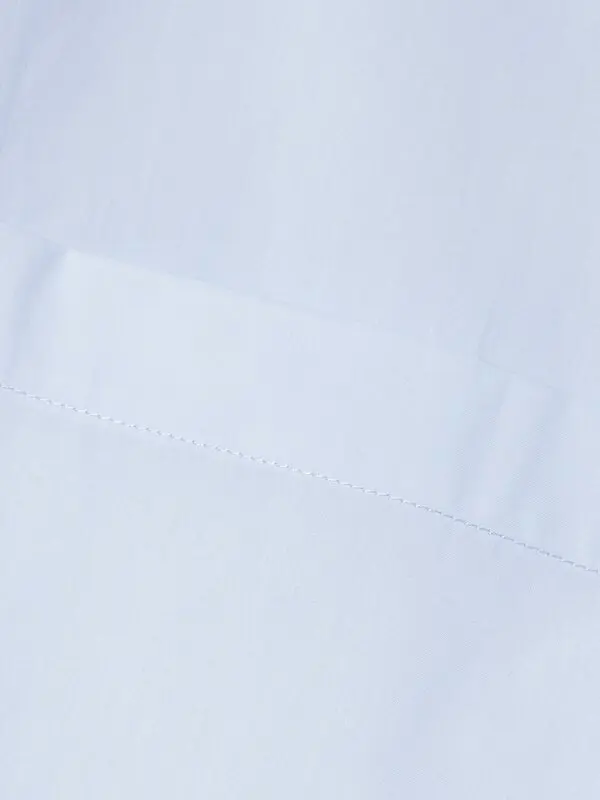 TWP Cropped Cotton-poplin Shirt - Blue