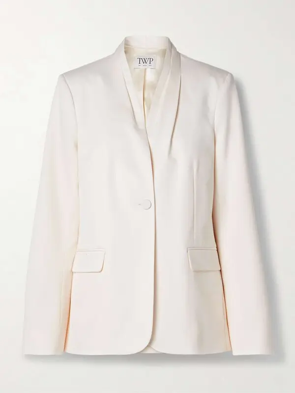 TWP Pleated Linen Blazer
