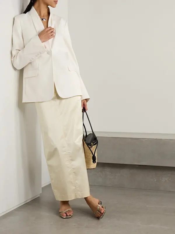 TWP Pleated Linen Blazer