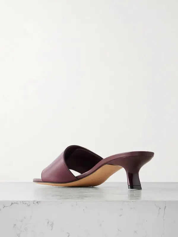 Loewe Pebble Leather Mules