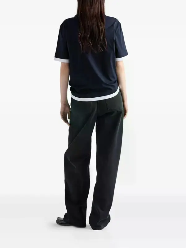 Prada Logo-triangle T-shirt