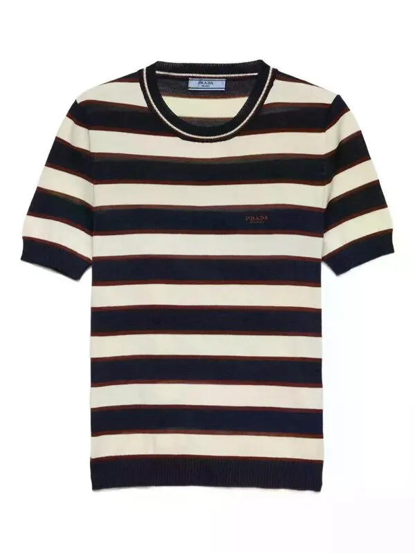 Prada Striped Knit Top