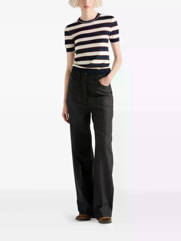 Prada Striped Knit Top